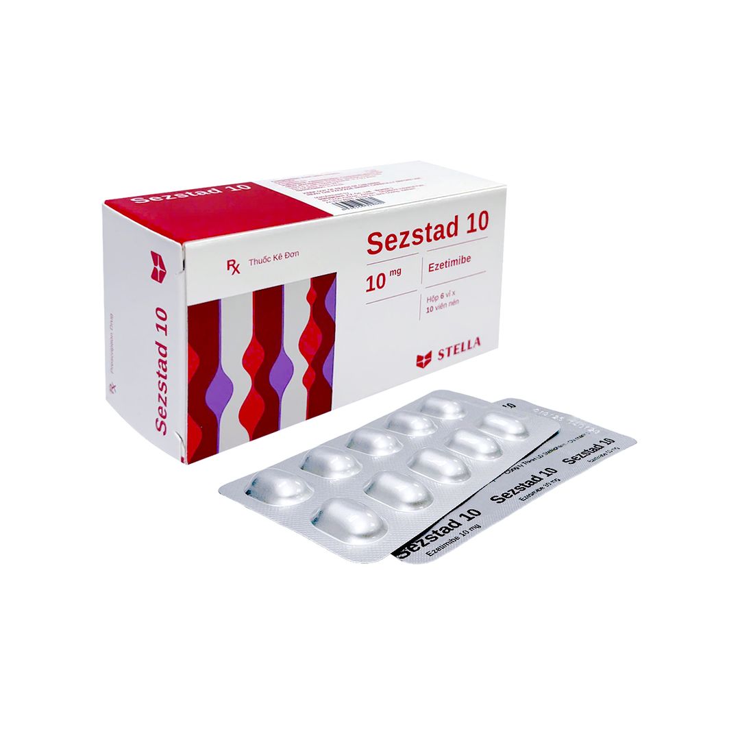 Viên nén Stella Sezstad 10mg điều trị tăng cholesterol máu, giảm mỡ máu ...