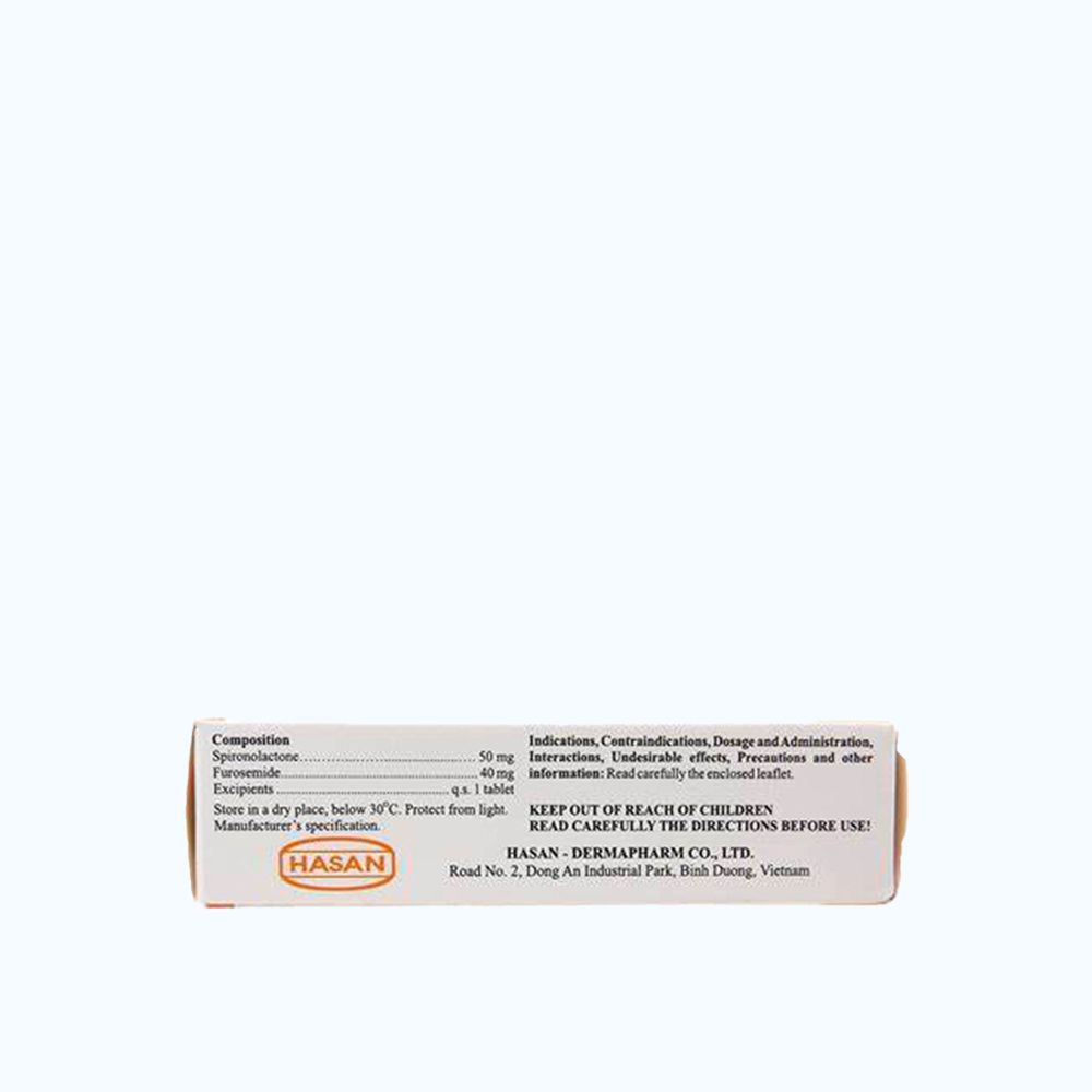 Spinolac Fort Hasan 50mg/40mg (50 Viên)