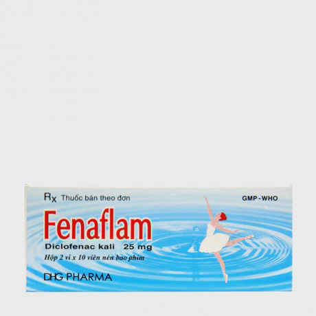 Viên nén Fenaflam 25mg trị viêm và giảm đau khớp, đau do chấn thương ...