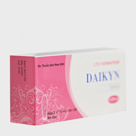 Viên đặt âm đạo Daikyn 0.5mg (3 vỉ x 5 viên/hộp)
