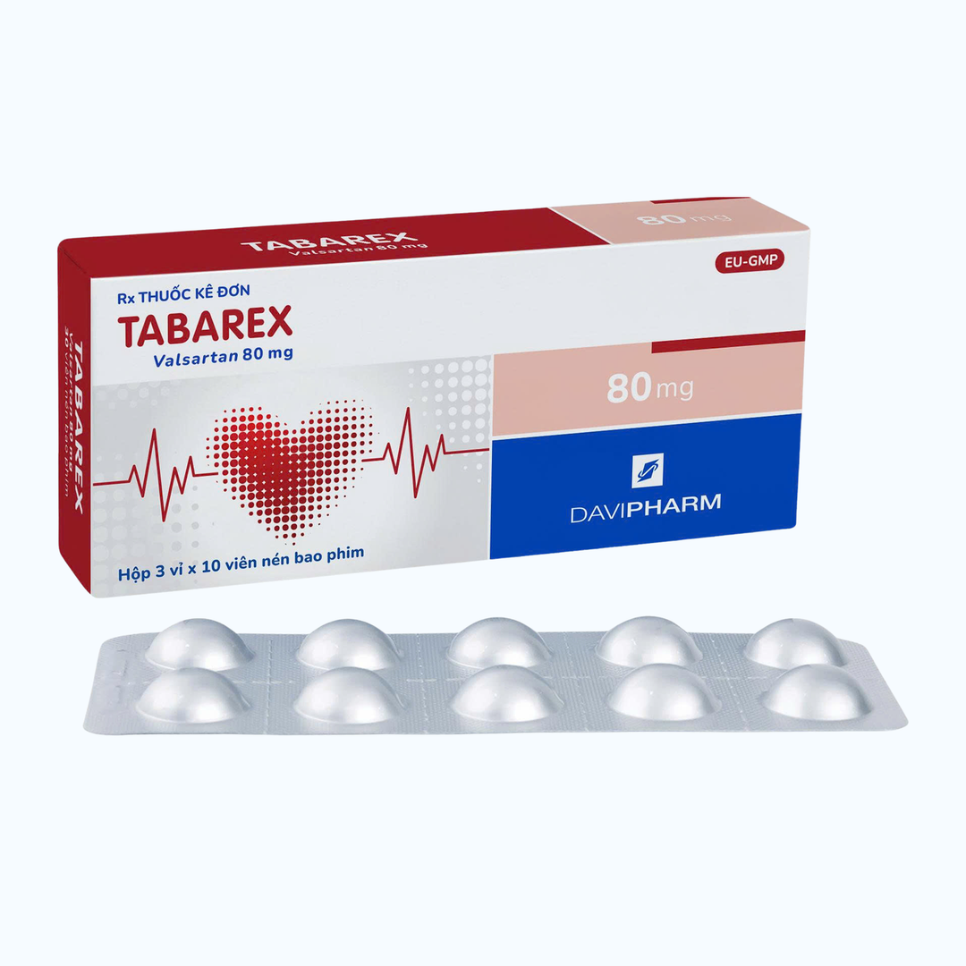 Tabarex 80mg DaVipharm (Hộp 30 Viên)