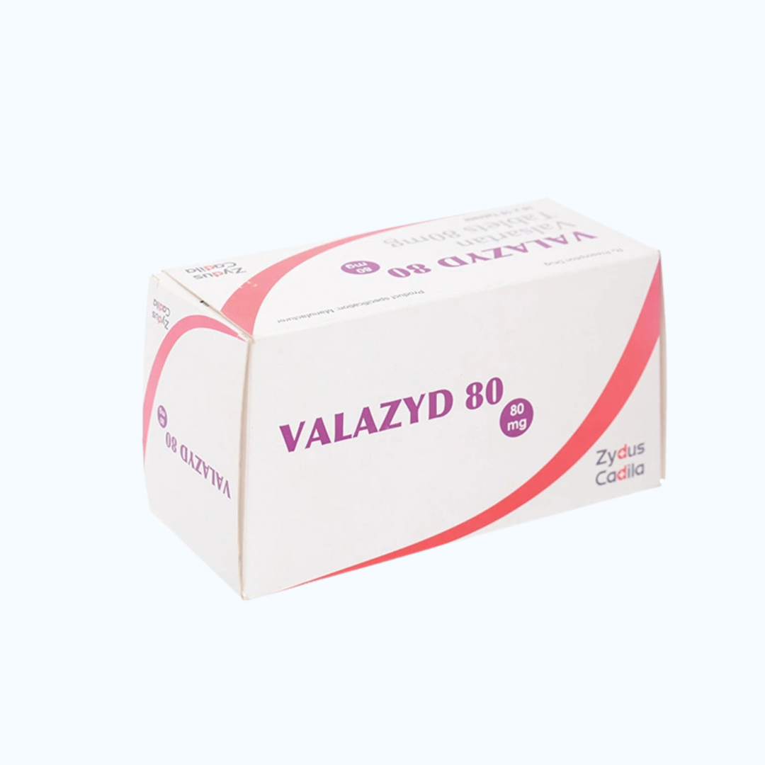 Viên nén Valazyd Cadila 80mg điều trị tăng huyết áp, suy tim (10 vỉ x10 ...