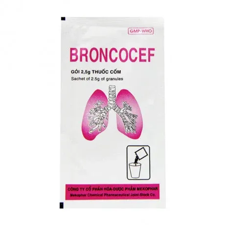 Broncocef 2,5g (Hộp 12 gói)