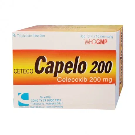 Thuốc điều trị viêm xương khớp Capelo 200mg TW3 (10 viên x 1 vỉ/hộp)