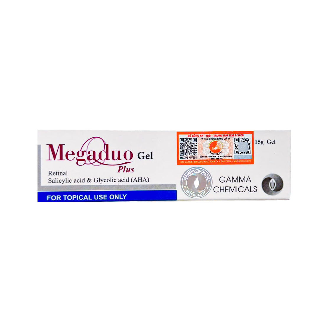 Gel MEGADUO PLUS hỗ trợ cải thiện tình trạng giảm mụn (Tuýp 15g)