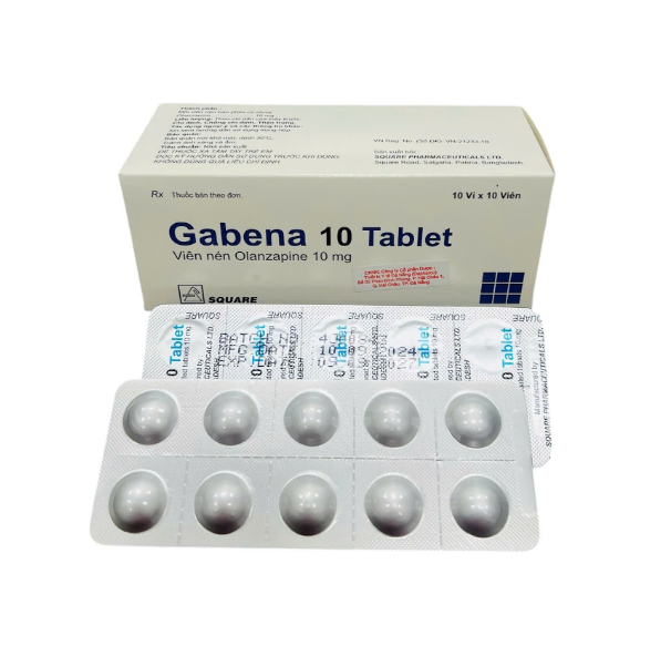 Gabena 10mg (10 vỉ x 10 viên)