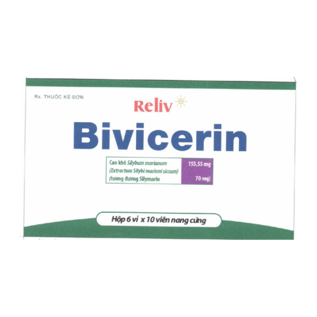 Bivicerin 70mg Reliv (Hộp 60 viên)