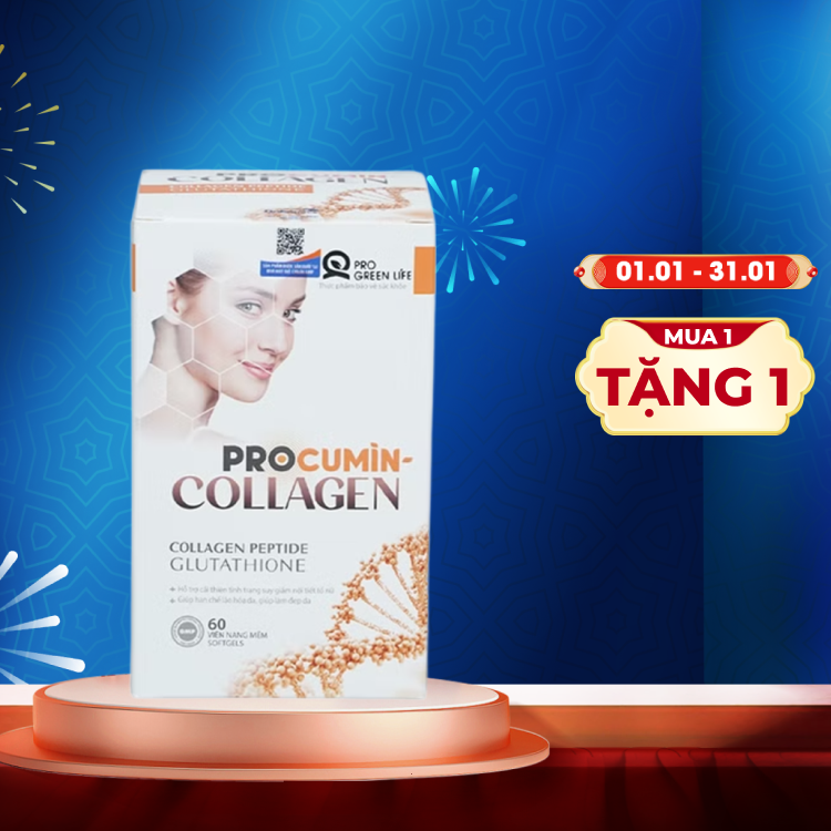 Viên uống Procumin – Collagen hỗ trợ cải thiện tình trạng suy giảm nội ...