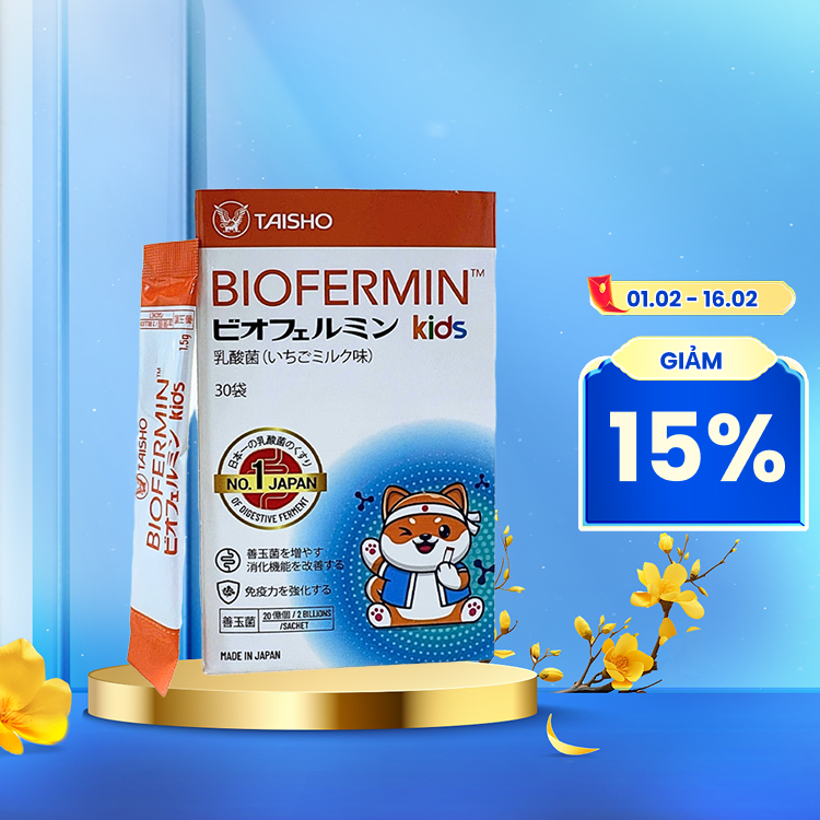 Thực phẩm bảo vệ sức khỏe BIOFERMIN KIDS Hỗ Trợ Tiêu Hóa cho Trẻ em ...