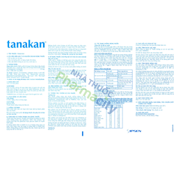 Viên nén Tanakan 40mg điều trị các triệu chứng rối loạn nhận thức ở ...