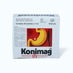 Hỗn dịch uống Konimag làm giảm buồn nôn, khó tiêu do dư acid, khó chịu ...