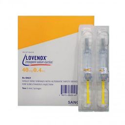 Thuốc tiêm Lovenox 40mg/0.4ml điều trị dự phòng bệnh thuyên tắc huyết ...