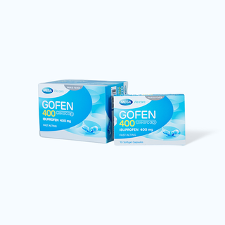 Thuốc Gofen 400 Clearcap: Giảm đau, hạ sốt (5 Vỉ x 10 Viên)