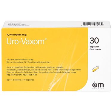 Uro-Vaxom 6mg OM Pharma (3 Vi x 10 Vien)
