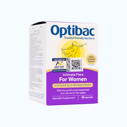 Viên uống OPTIBAC Intimate Flora For Women bổ sung lợi khuẩn cho phụ nữ ...