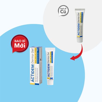 Gel Actidem Derma Gel hỗ trợ ngăn ngừa mụn, làm mờ vết thâm (18g)