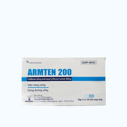 Viên nang Armten 200mg kháng sinh điều trị nhiễm khuẩn (1 vỉ x 10 viên)