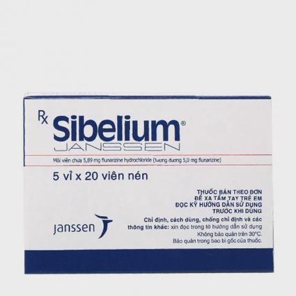 Sibelium (Hộp 5 vỉ x 20 viên)