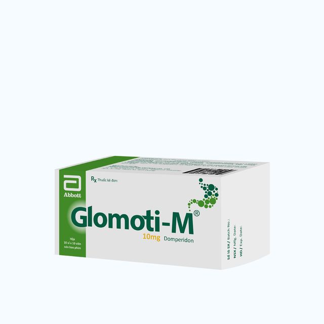 Glomoti-M 10mg (10 vỉ x 10 viên) hỗ trợ giảm buồn nôn, nôn, khó tiêu