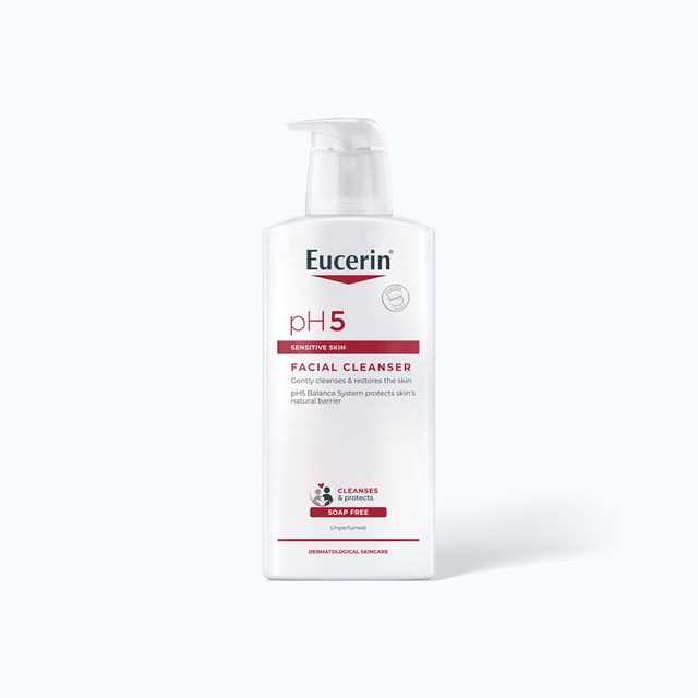 Sữa rửa mặt EUCERIN PH5 Facial Cleanser Sensitive Skin dịu nhẹ cho da ...