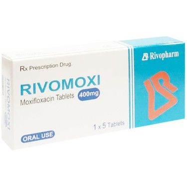 Rivomoxi 400mg Hanoi Pharma (1 Vỉ x 5 Viên)