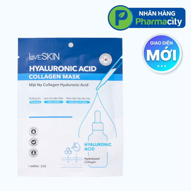 LoveSkin Mặt nạ Collagen Hyaluronic Acid (23g)