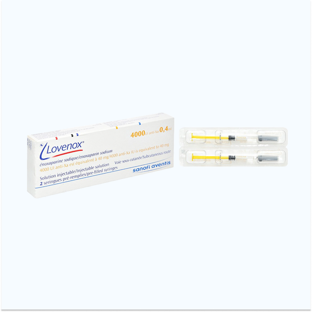 Thuốc tiêm Lovenox 40mg/0.4ml điều trị dự phòng bệnh thuyên tắc huyết ...
