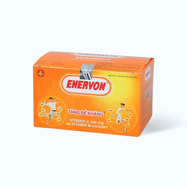 Enervon: Vitamin C & B, tăng đề kháng (10 Vỉ x 10 Viên)