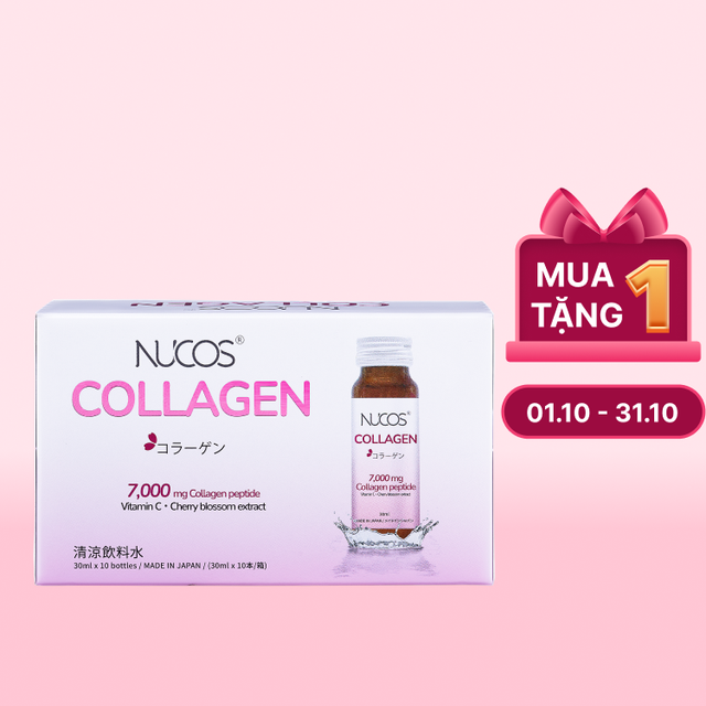 Nước uống NUCOS Collagen 7000mg & 170mg C hỗ trợ chống lão hóa, đẹp da ...