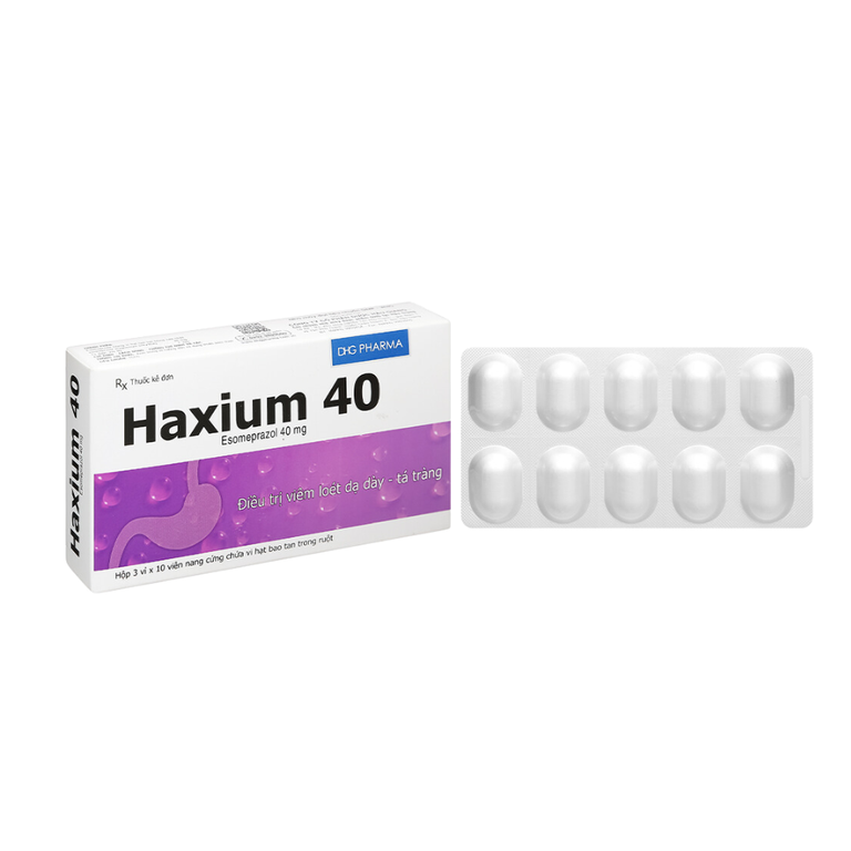 Viên nang HAXIUM 40MG điều trị viêm loét thực quản do trào ngược, tăng ...