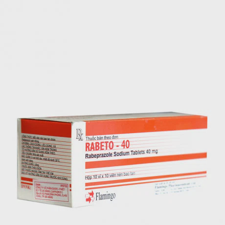 Viên bao tan ở ruột Rabeto 40mg trị trào ngược dạ dày thực quản (10 vỉ ...