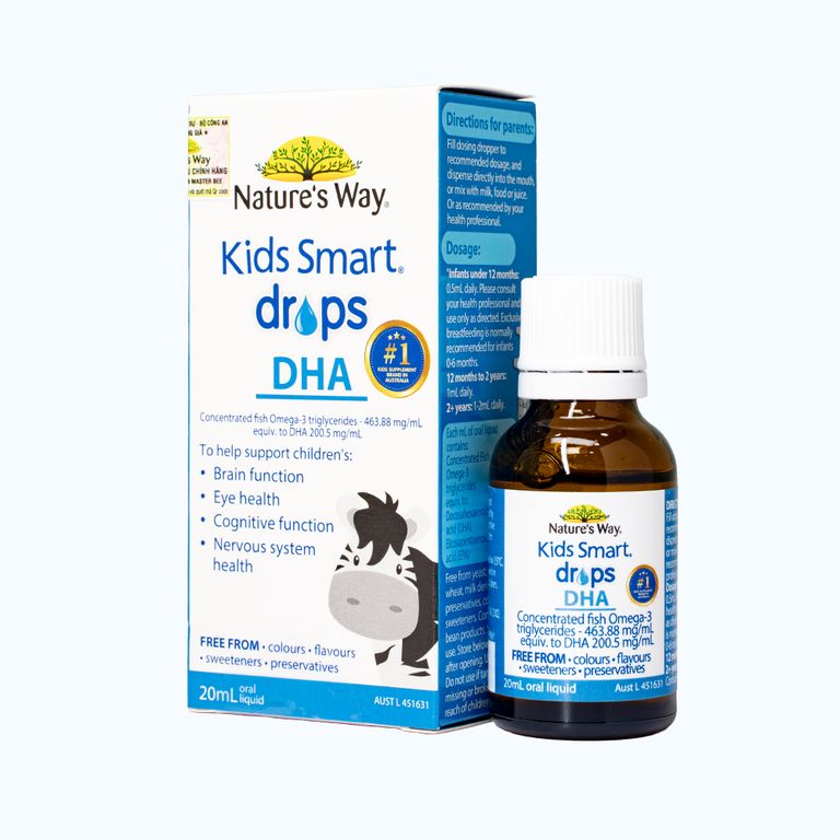 Siro NATURE'S WAY Kids Smart DROPS - DHA thúc đẩy sự phát triển của não ...