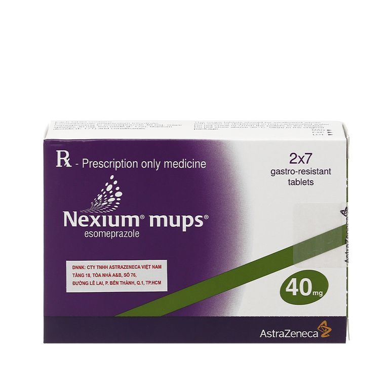 Thuốc Nexium Mups 40mg: Trị trào ngược dạ dày (2 Vỉ x 7 Viên)