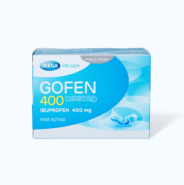 Thuốc Gofen 400 Clearcap: Giảm đau, hạ sốt (5 Vỉ x 10 Viên)