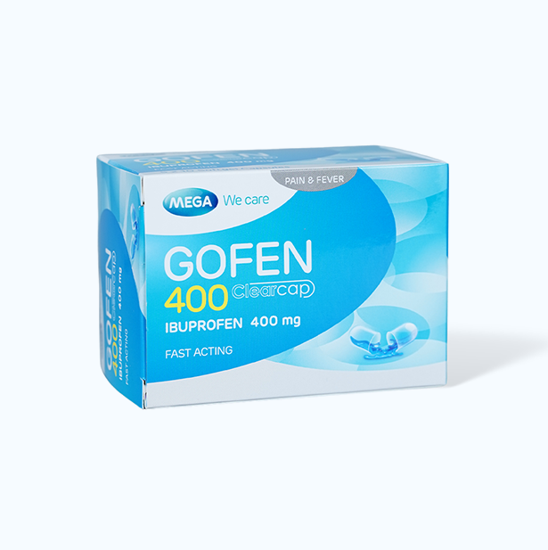 Thuốc Gofen 400 Clearcap: Giảm đau, hạ sốt (5 Vỉ x 10 Viên)