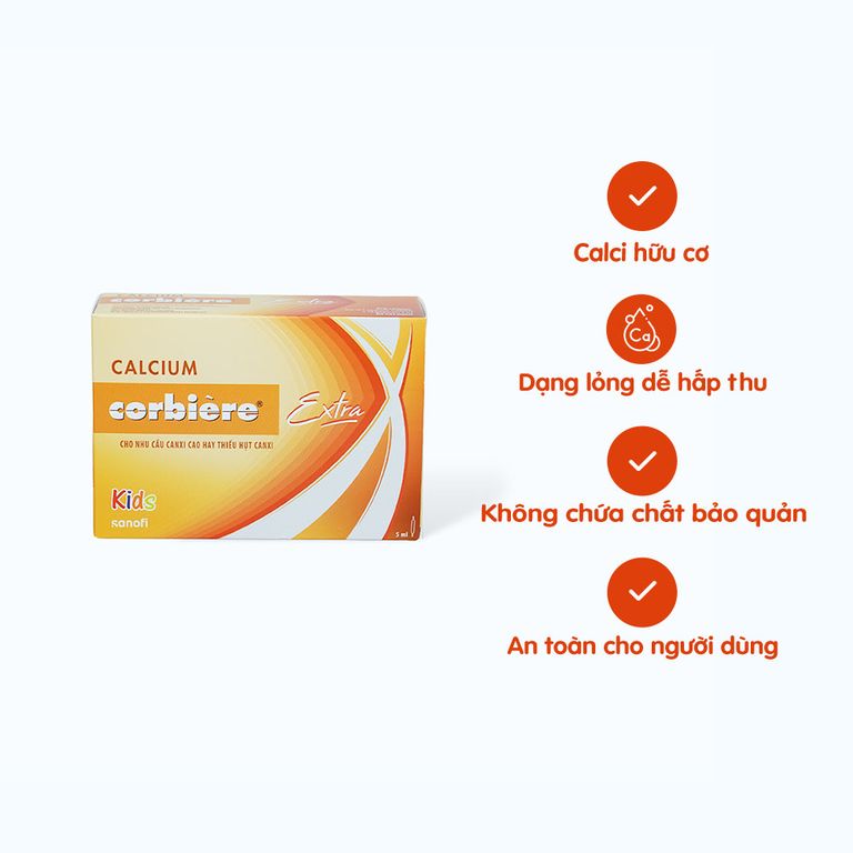 Dung dịch uống Calcium Corbiere Extra bổ sung calci, ngừa loãng xương ...