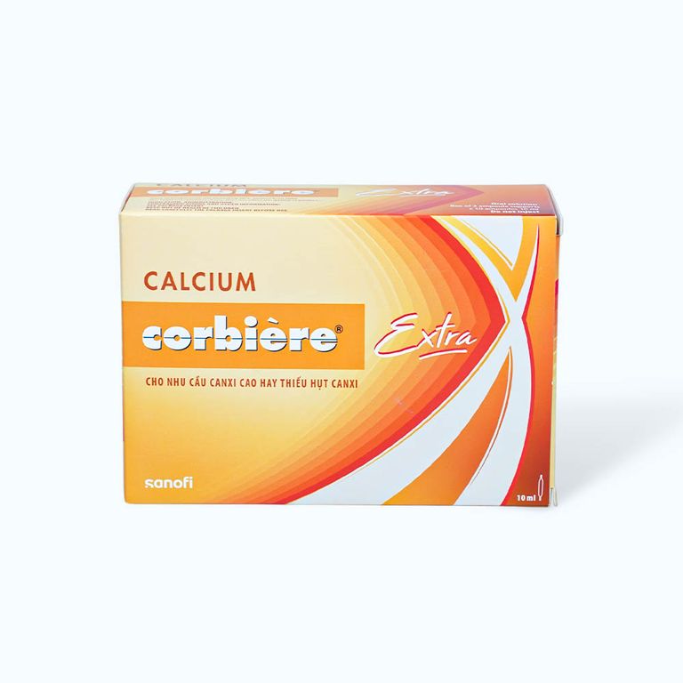 Dung dịch ống uống Calcium Corbiere Extra bổ sung calci, ngừa loãng ...
