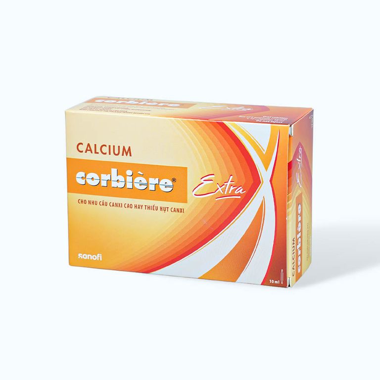 Dung dịch ống uống Calcium Corbiere Extra bổ sung calci, ngừa loãng ...