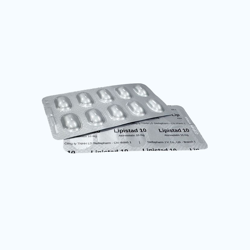 Viên nén Lipistad 10mg Stella điều trị tăng cholesterol máu, giảm mỡ ...