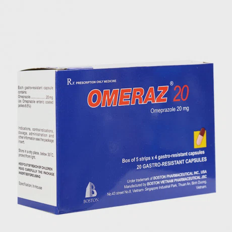 Viên nang Omeraz 20mg điều trị loét dạ dày, tá tràng, viêm thực quản (5 ...