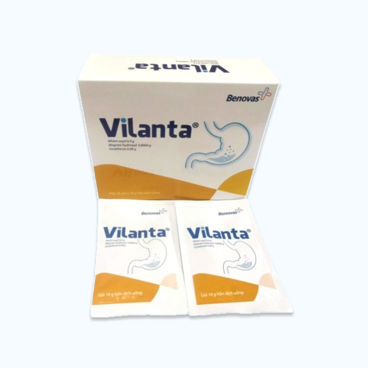 Hỗn dịch uống Vilanta trị viêm loét dạ dày tá tràng, trào ngược dạ dày ...