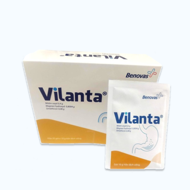 Hỗn dịch uống Vilanta trị viêm loét dạ dày tá tràng, trào ngược dạ dày ...