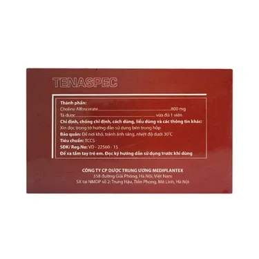 Tenaspec 800mg (Hộp 60 viên)